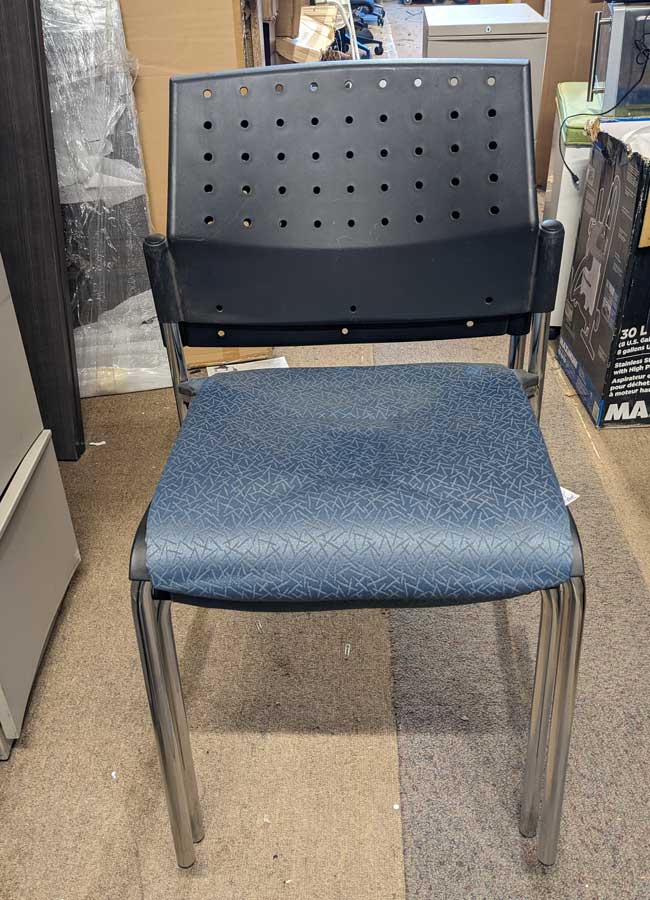 Used Sonic Armless Stacking Chair, Office Furniture Toronto GTA